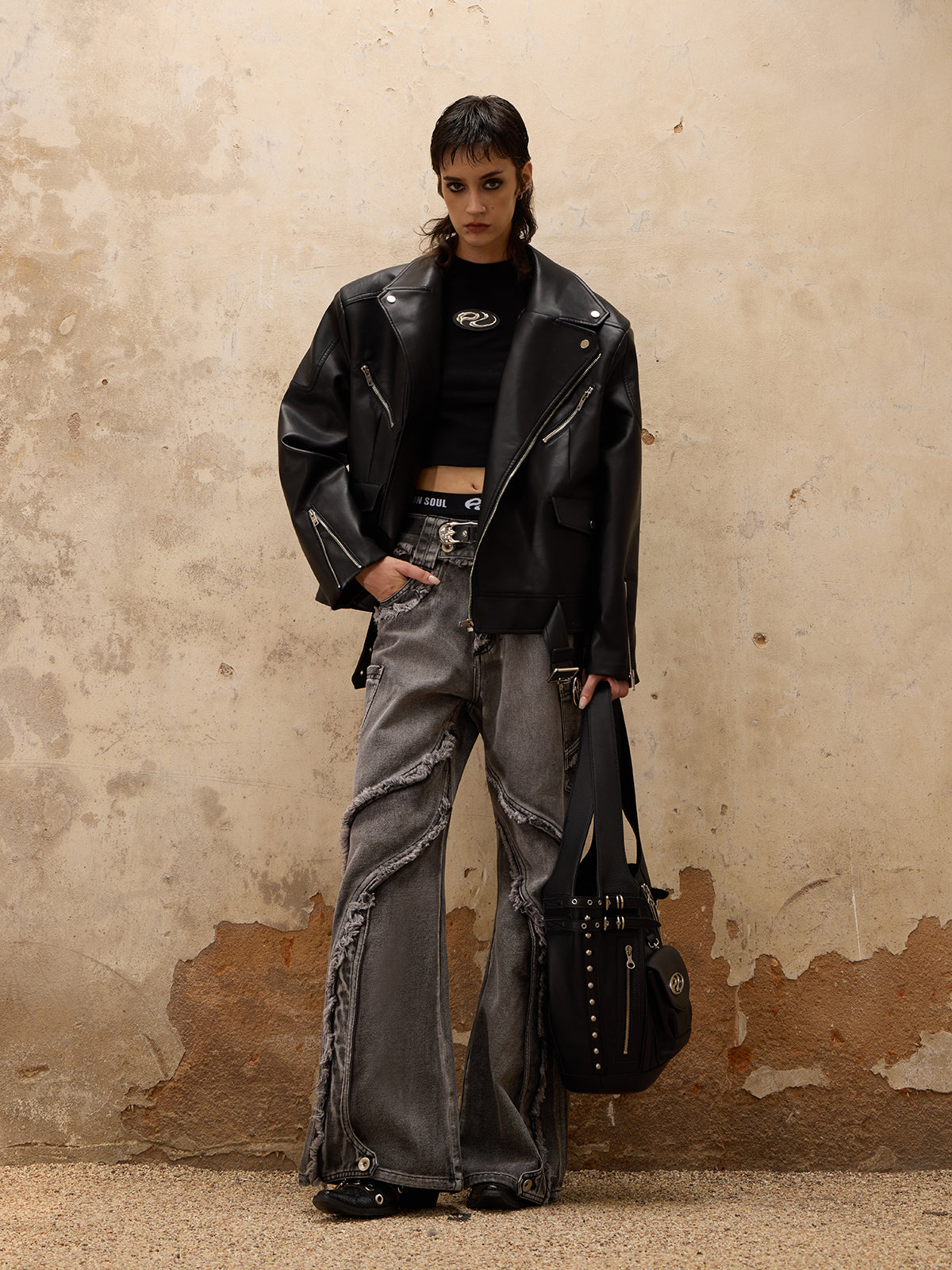 Personsoul Racing Faux-Leather Jacket – personsoul