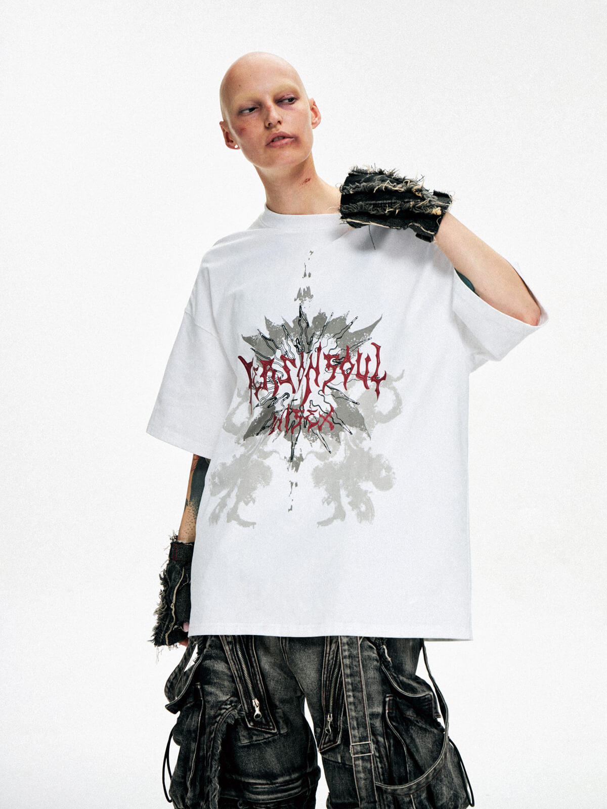 Personsoul Graphic Print Oversized T-Shirt - personsoul